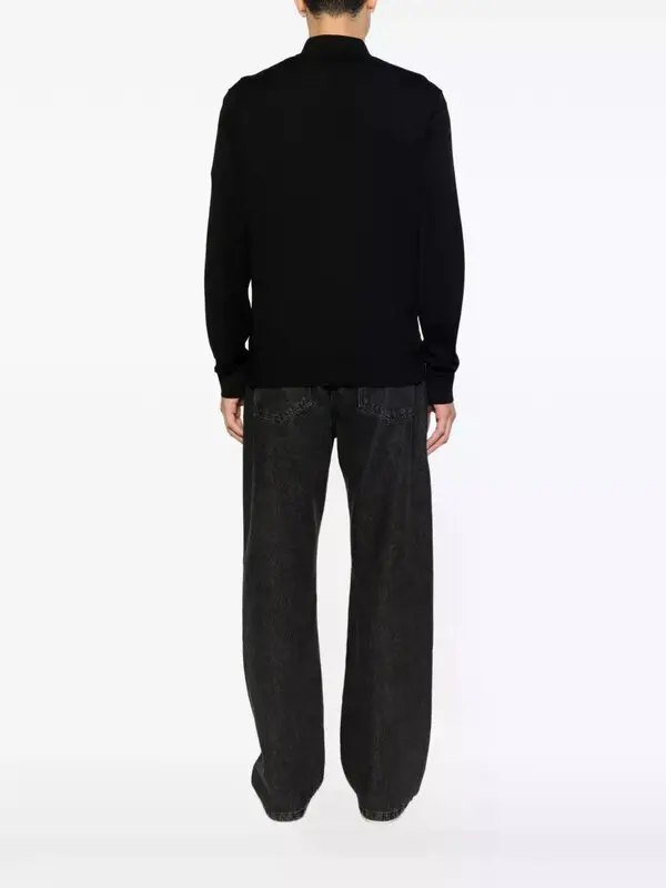 DIESEL® K-vilnius Logo-patch Long-sleeve Polo Shirt