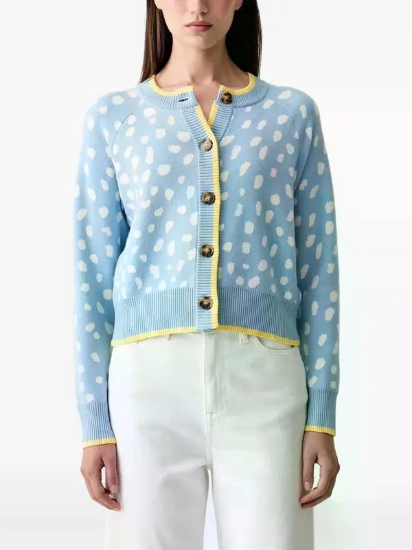 NEVER FULLY DRESSED Polka-dot Button-up Cardigan