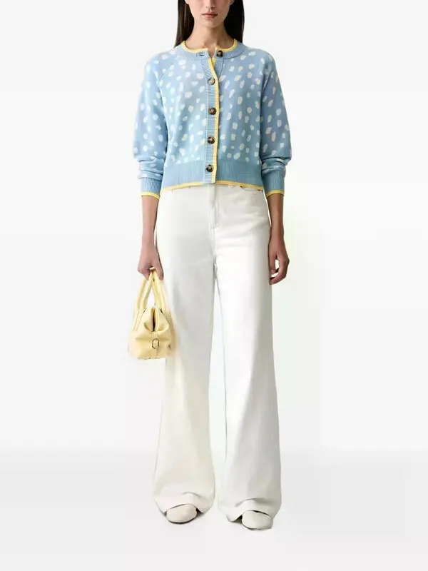 NEVER FULLY DRESSED Polka-dot Button-up Cardigan