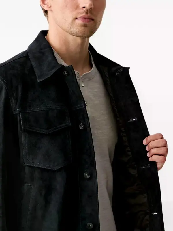 Rag & Bone Rb Suede Flap-pocket Jacket