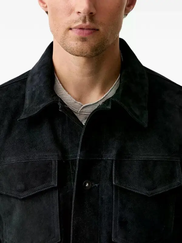 Rag & Bone Rb Suede Flap-pocket Jacket