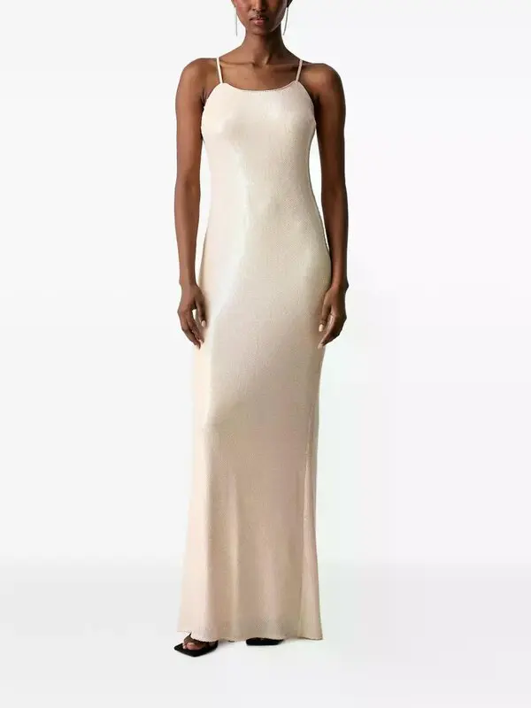 Patrizia Pepe Sequin-embellished Maxi Dress - Pink
