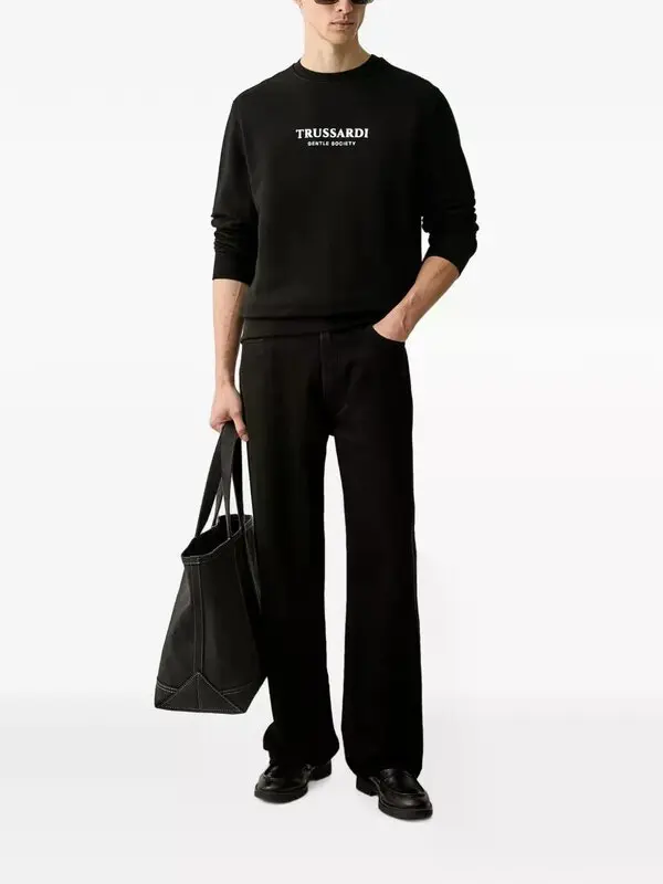 TRUSSARDI Logo-print Crew-neck Sweater