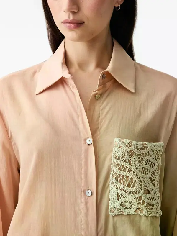 VICOLO Crochet-pocket Shirt