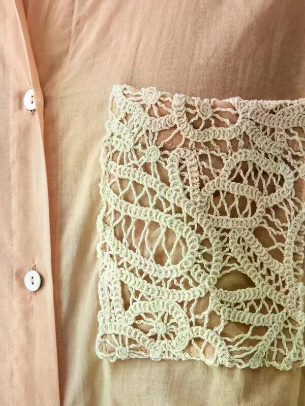 VICOLO Crochet-pocket Shirt