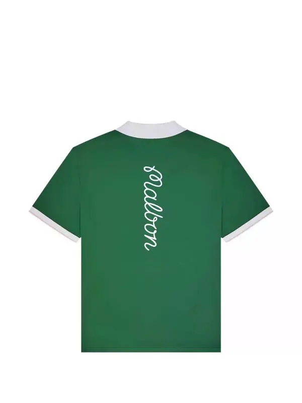 MALBON Barrio Logo-embroidered T-shirt - Green