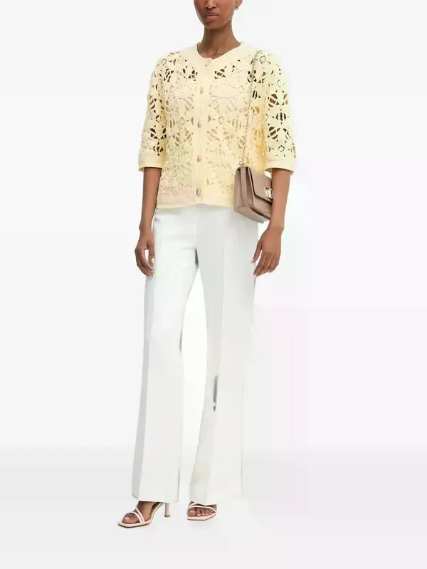 MORGAN Crochet-knit Cardigan
