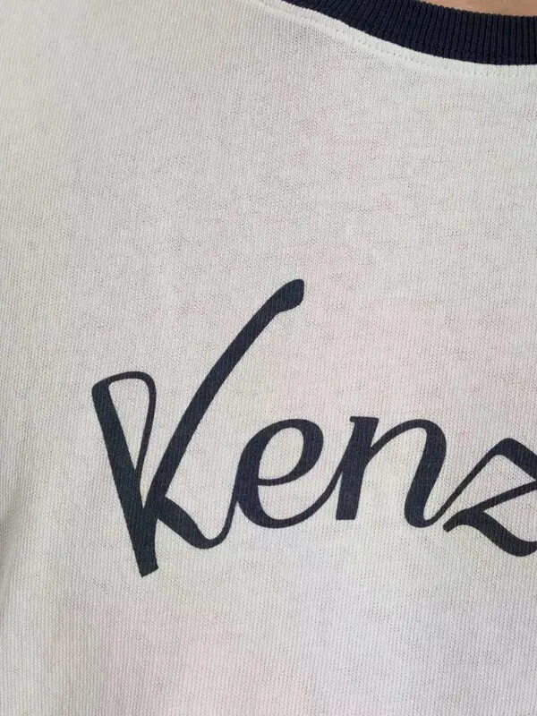 Kenzo Varsity Cotton T-shirt - Neutrals