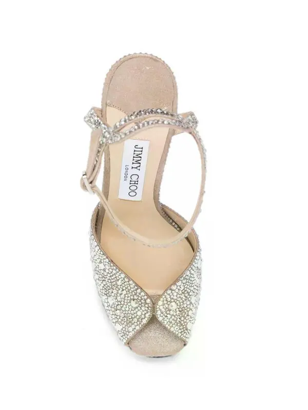 JIMMY CHOO Sacaria 120 Embellished Platform Sandals