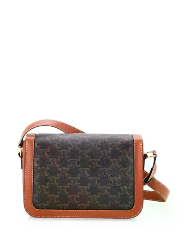 Celine Triomphe Triomphe Coated Canvas Medium Shoulder Bag