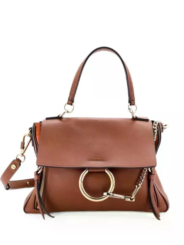 Chloé Faye Day Bag Leather Small Satchel - Brown
