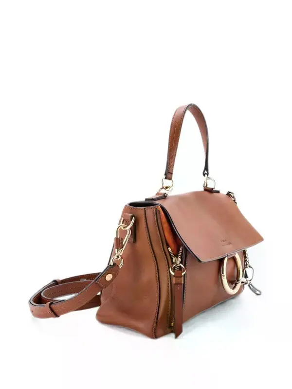 Chloé Faye Day Bag Leather Small Satchel - Brown