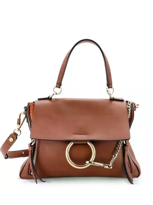 Chloé Faye Day Bag Leather Small Satchel - Brown