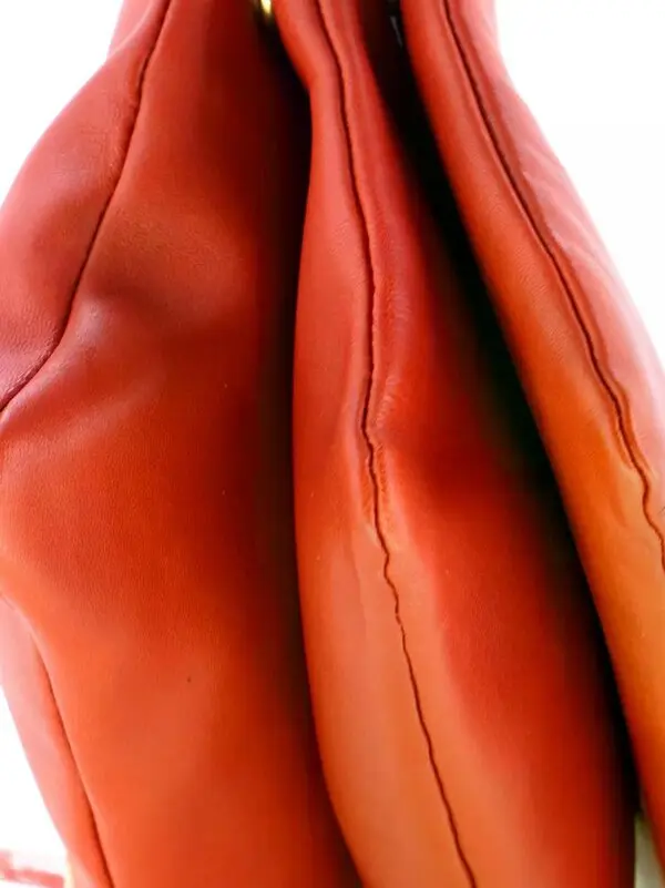 Celine Trio Leather Small Crossbody Bag - Orange