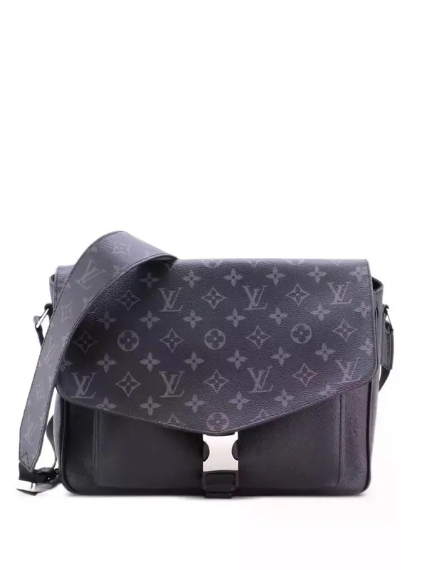 LOUIS VUITTON Monogram Taigarama Outdoor Flap Messenger Bag - Black