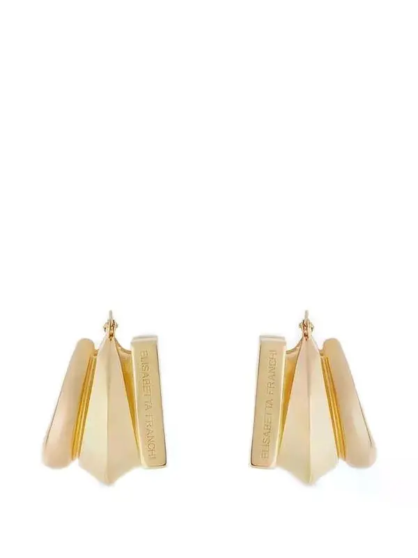Elisabetta Franchi Logo-engraved Earrings
