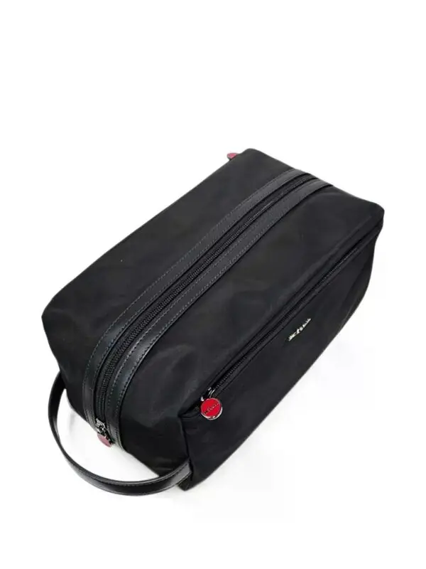 Kiton Leather-trim Toiletry Bag