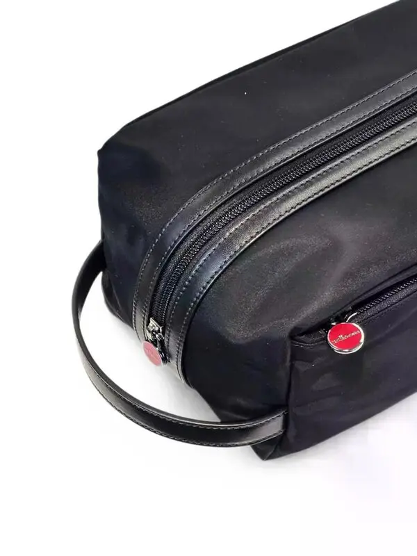 Kiton Leather-trim Toiletry Bag