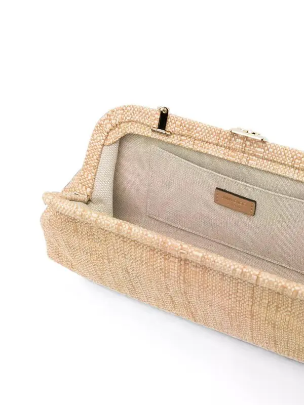 JIMMY CHOO Woven-effect Shoulder Bag