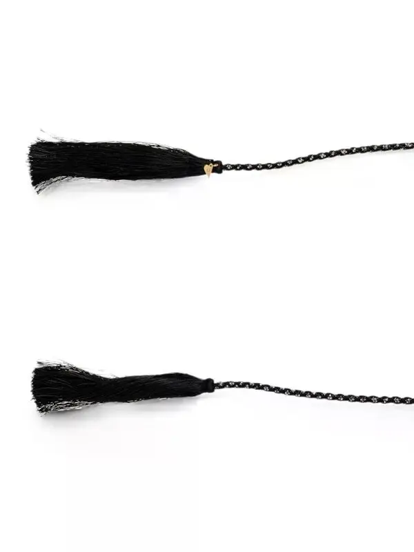 FORTE_FORTE Braided Crystal-embellished Belt