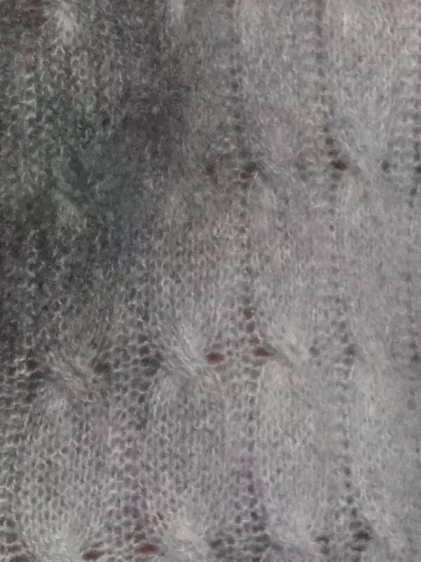 Avant Toi Cable Knit Tie-dye Sweater