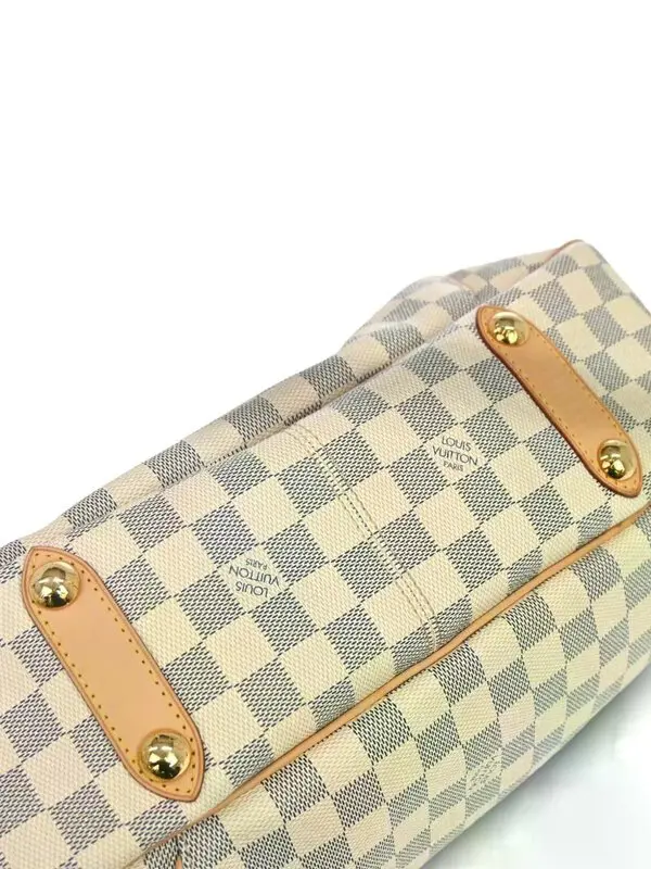 LOUIS VUITTON Damier Azur Galliera Pm Shoulder Bag - White