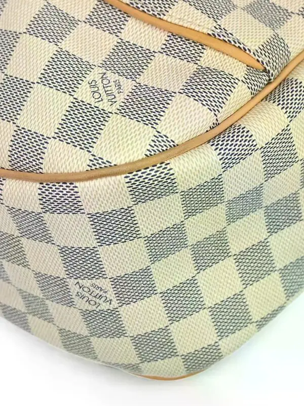 LOUIS VUITTON Damier Azur Galliera Pm Shoulder Bag - White