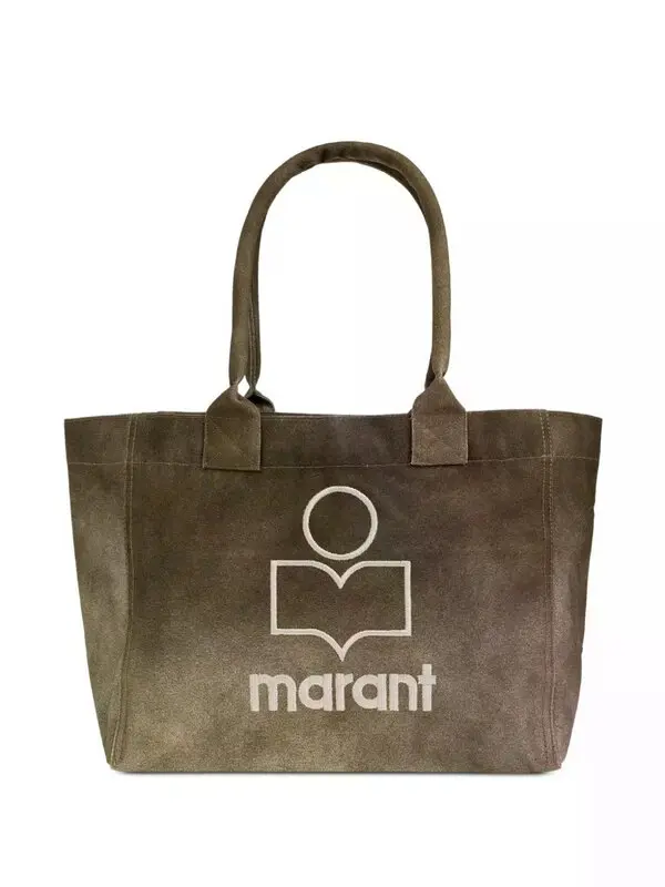 Isabel Marant Étoile Yenky Logo-embroidered Tote Bag - Green