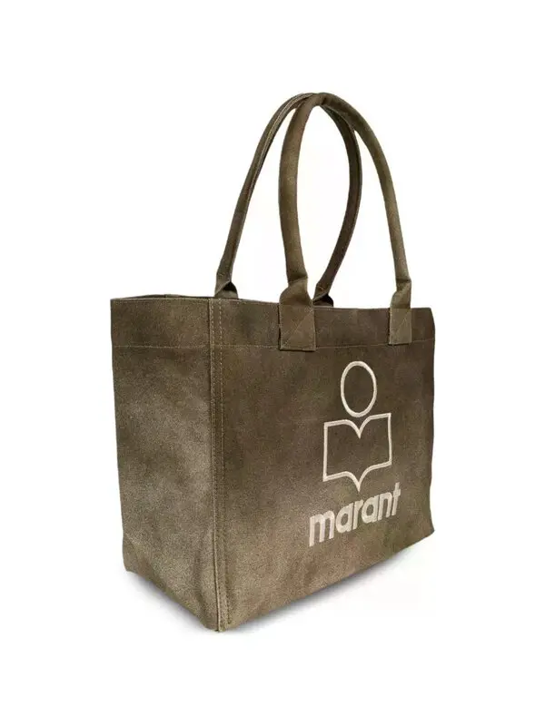 Isabel Marant Étoile Yenky Logo-embroidered Tote Bag - Green