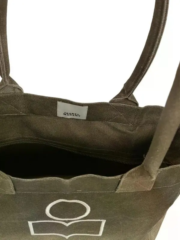 Isabel Marant Étoile Yenky Logo-embroidered Tote Bag - Green