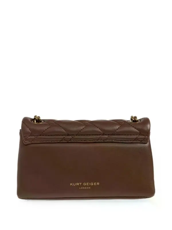 Kurt Geiger Kensington Quilted Leather Shoulder Bag - Brown