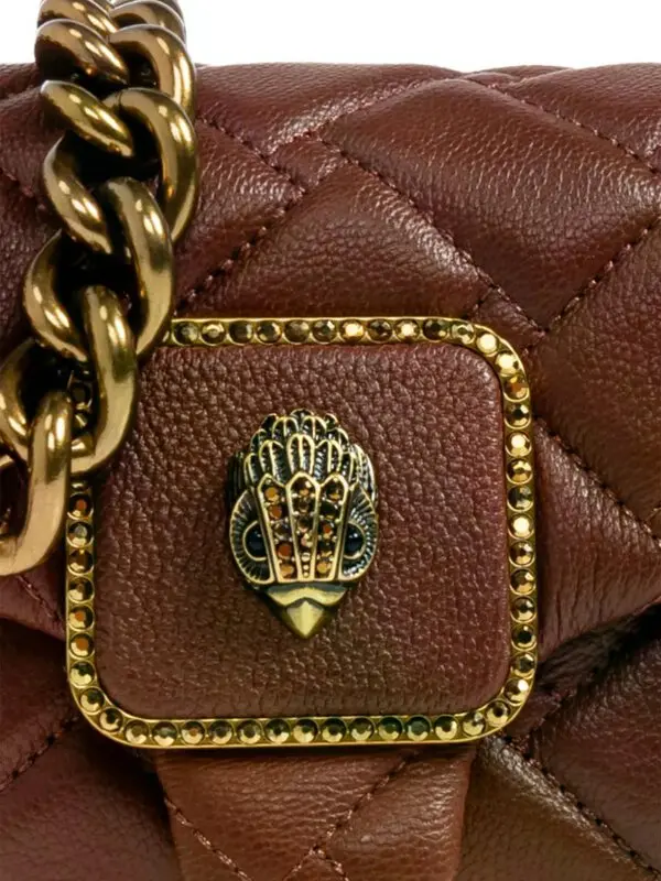 Kurt Geiger Mini Pimlico Quilted Leather Shoulder Bag - Brown