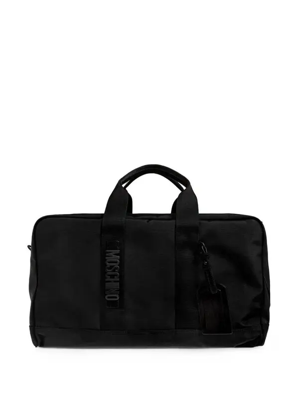 Moschino Logo-detail Luggage Bag - Black