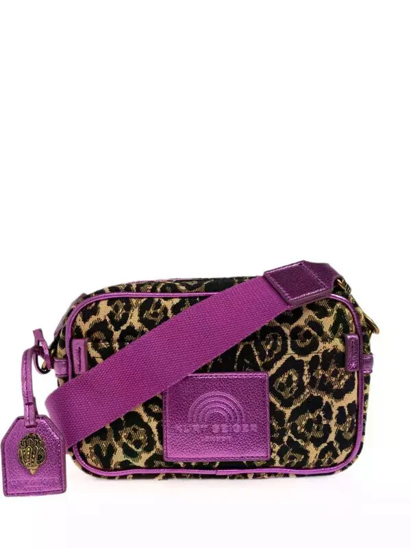 Kurt Geiger Southbank Leopard-pattern Crossbody Bag - Black