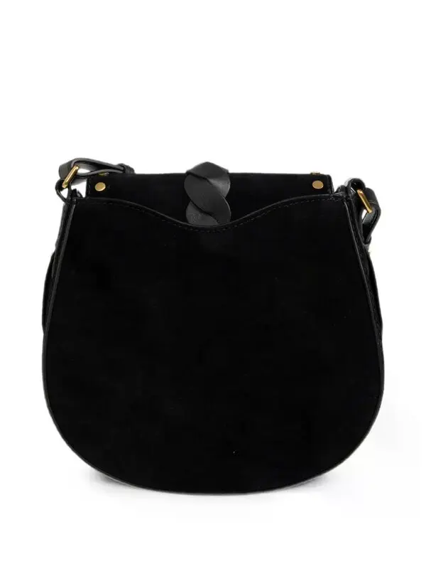 Isabel Marant Étoile Altay Stud-embellished Leather Shoulder Bag - Black