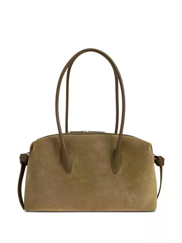 Yuzefi Brioche Duffle Suede Shoulder Bag