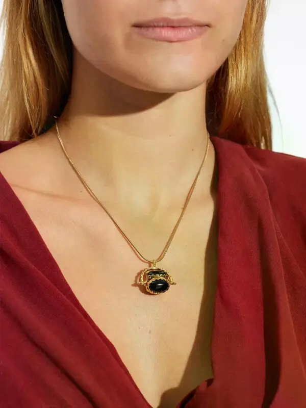 Isabel Marant Étoile Hanae Stone Pendant Necklace