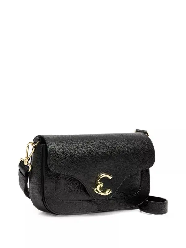 COCCINELLE C-me Leather Shoulder Bag - Black