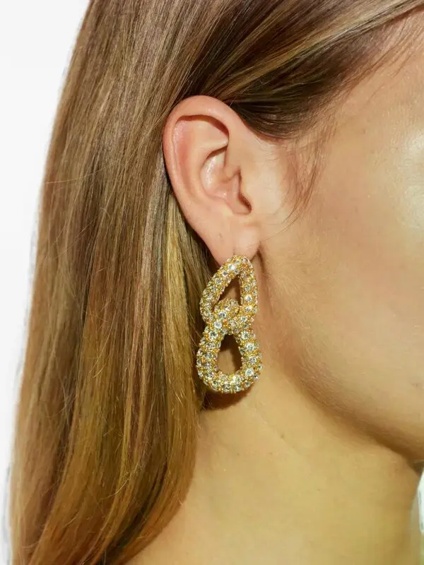 Isabel Marant Étoile Crystal-embellished Chain-link Earrings