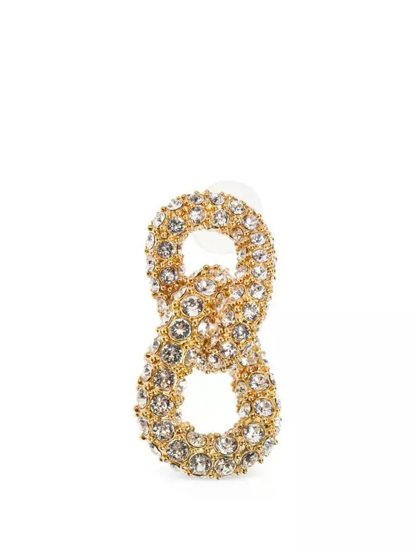 Isabel Marant Étoile Crystal-embellished Chain-link Earrings