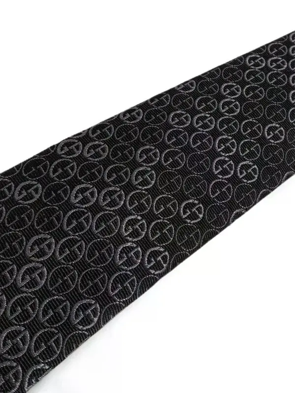 Giorgio Armani Logo-jacquard Silk Tie
