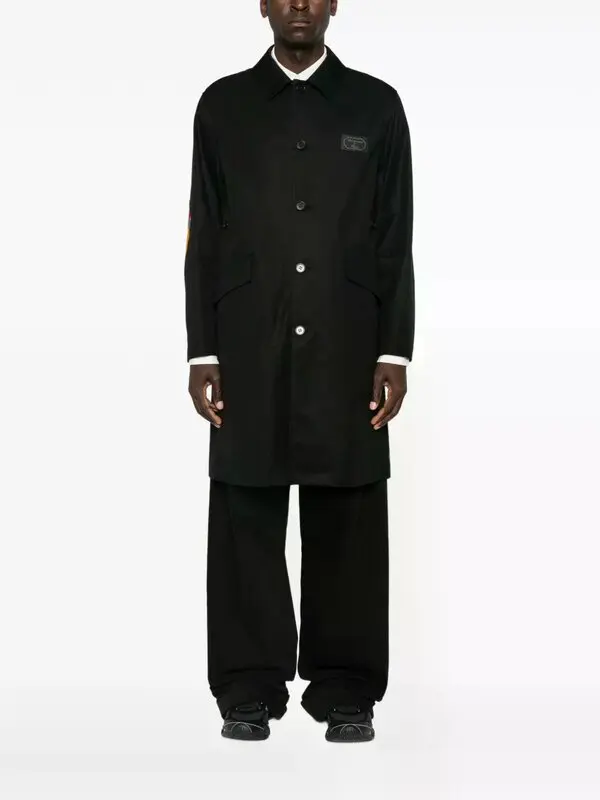 Undercover Single-breasted Coat With Graphic Patches