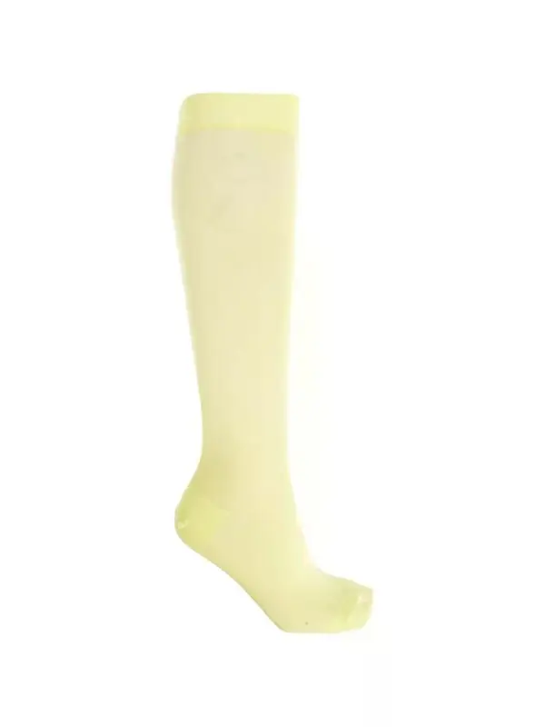 Issey Miyake Transparent Knee-high Socks - Green