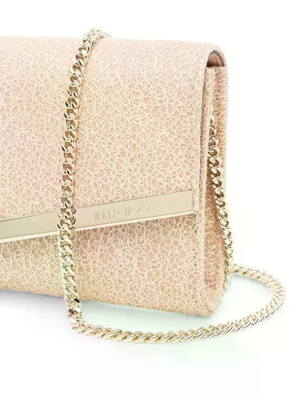 JIMMY CHOO Glitter-detail Envelope Clutch Bag