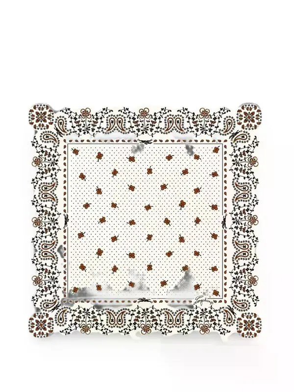 Longchamp Paisley-print Scarf - White