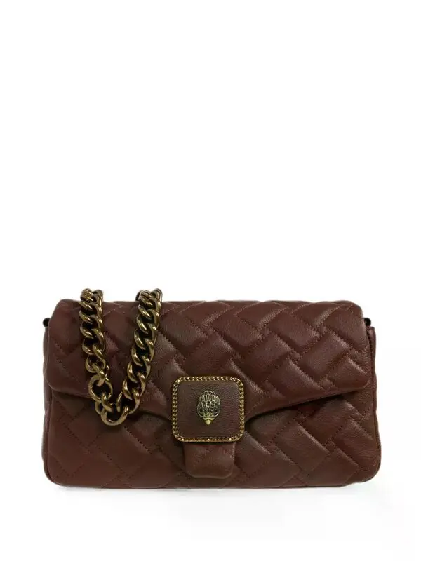 Kurt Geiger Pimlico Quilted Leather Shoulder Bag - Brown