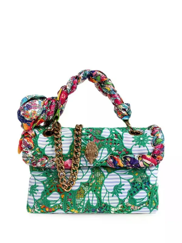 Kurt Geiger Kensington Floral-lace Shoulder Bag - Green