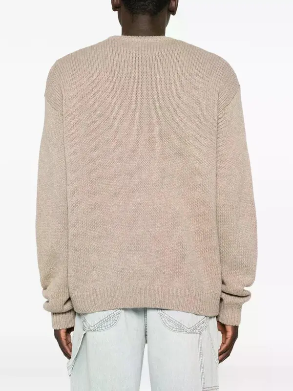 A.p.c. Logo-knit Crew-neck Sweater