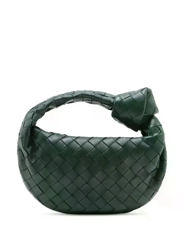 Bottega Veneta 2012-2026 Mini Nappa Intrecciato Jodie Hobo Bag - Green