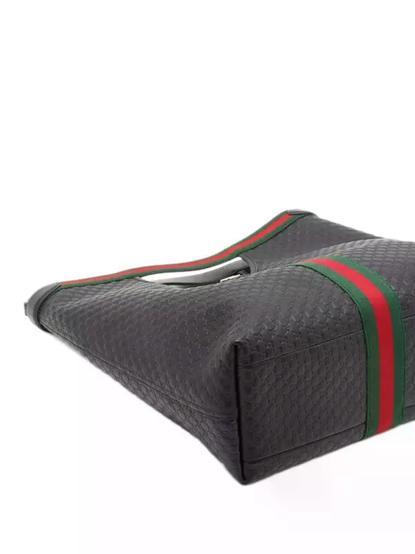 Gucci 2016-2026 Microguccissima Web Giglio Tote Satchel